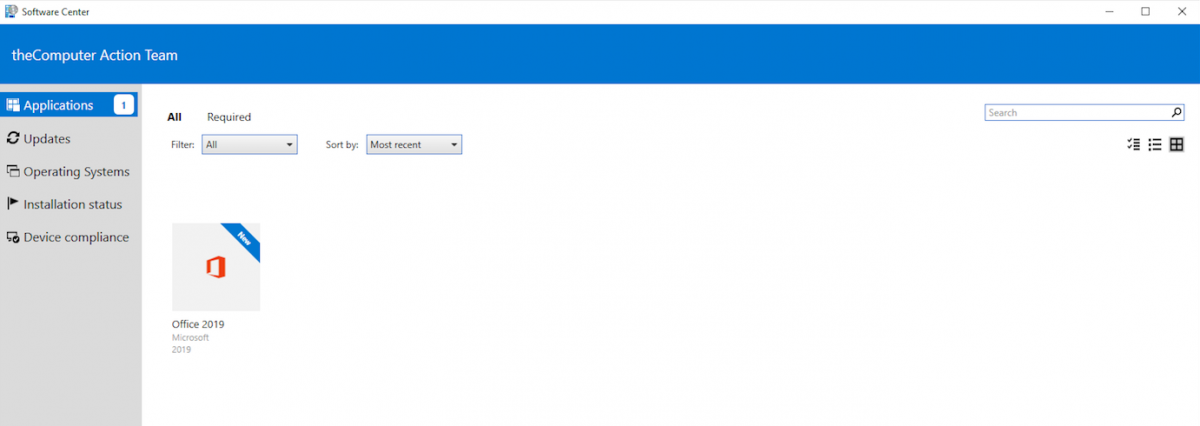 Using Software Center to install/update packages – Computer Action Team