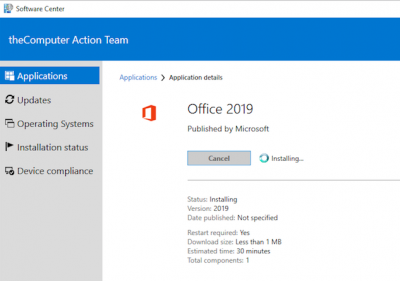 Using Software Center to install/update packages – Computer Action Team