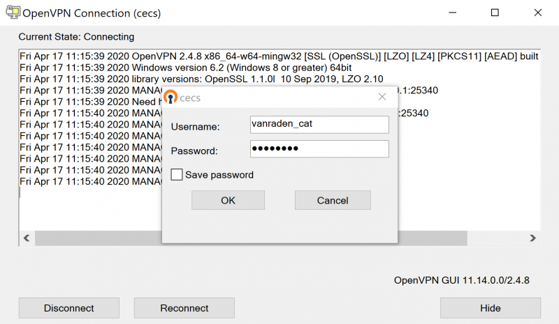 Using OpenVPN on Windows – Computer Action Team