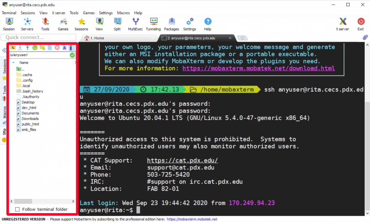 Using SFTP For Remote File Transfer From Windows Computer Action Team