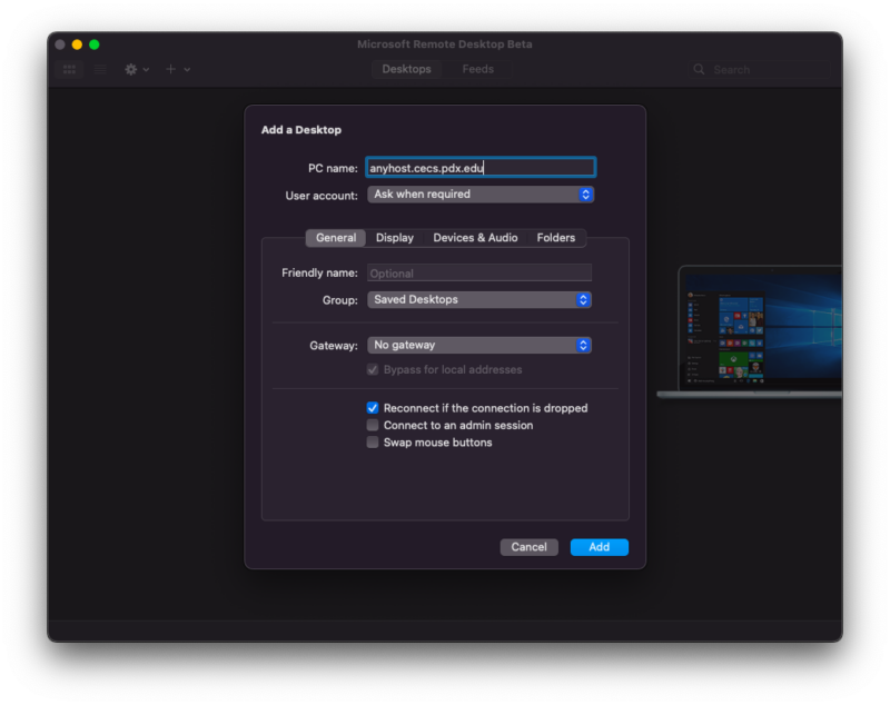 Using RDP to Connect to a Windows Computer from MacOS – Computer Action ...
